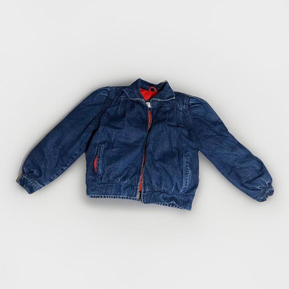 Jackets & Coats | Robin Ross Denim Bomber Jacket Medium Blue Jean Zip ...